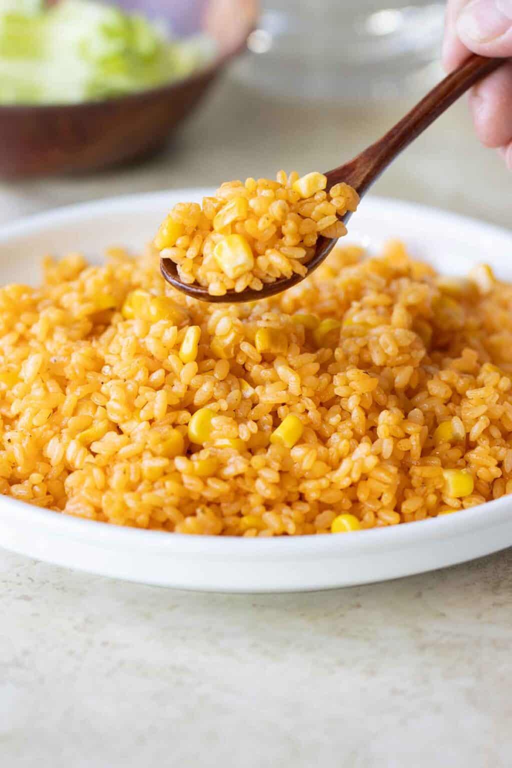 Puerto Rican Yellow Rice with Corn - Food Metamorphosis
