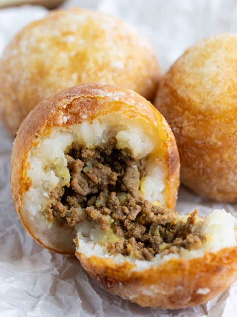 Rellenos De Papa (Puerto Rican stuffed Potato Balls)- Food Metamorphosis