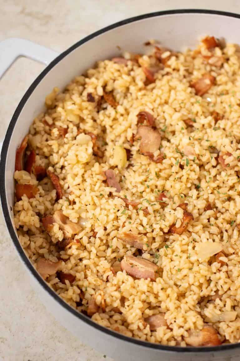 Rice With Bacon and Onions- Food Metamorphosis