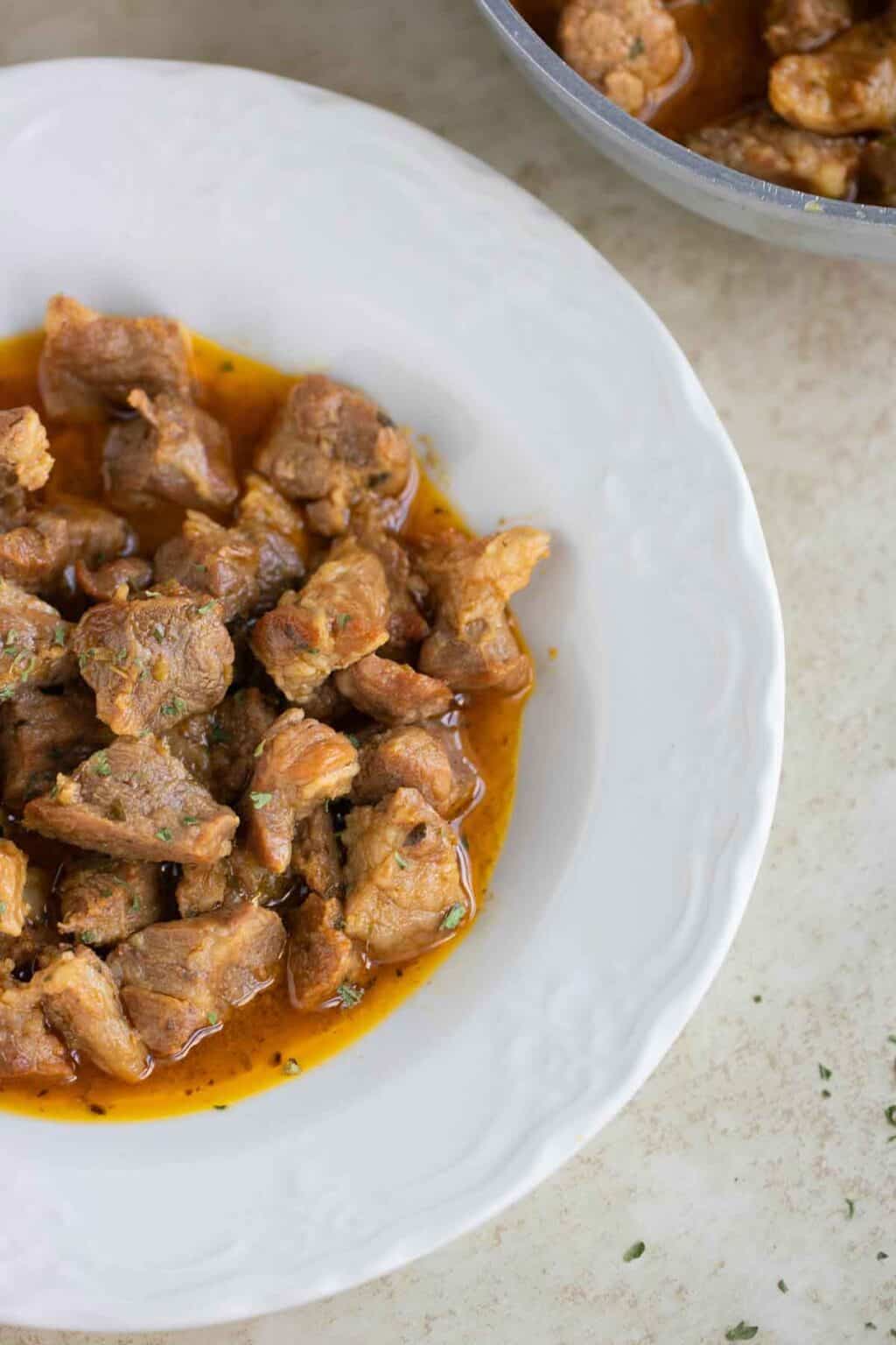 Carne de Cerdo Guisada (Stewed Pork)- Food Metamorphosis